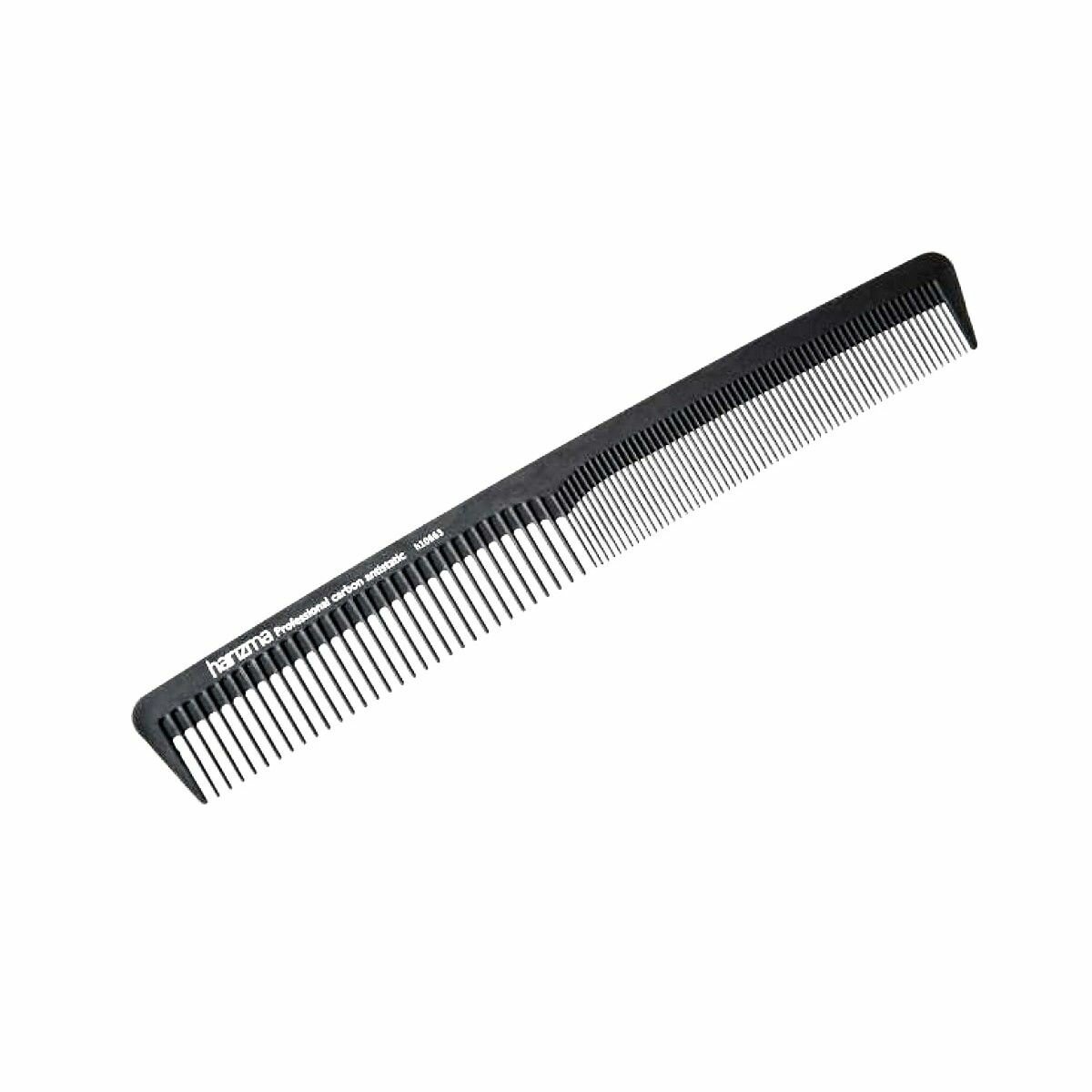 Harizma Расчёска комбинированная узкая / Carbon 10663, 18 см, черный