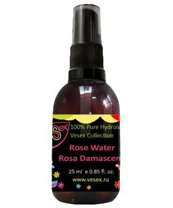 VESEX Гидролат розы 100% (розовая вода) / Rose 25 мл.