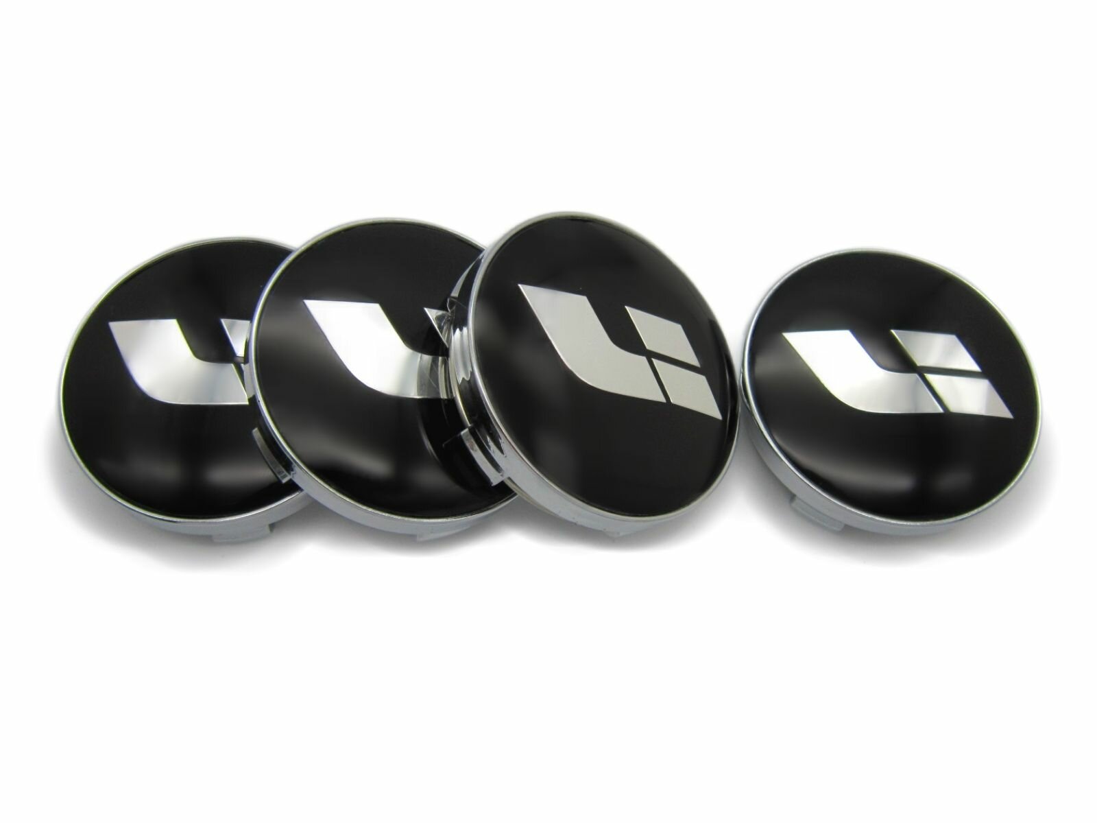 Колпачки, заглушки на литые диски Li black 60/56 мм, комплект 4 шт.