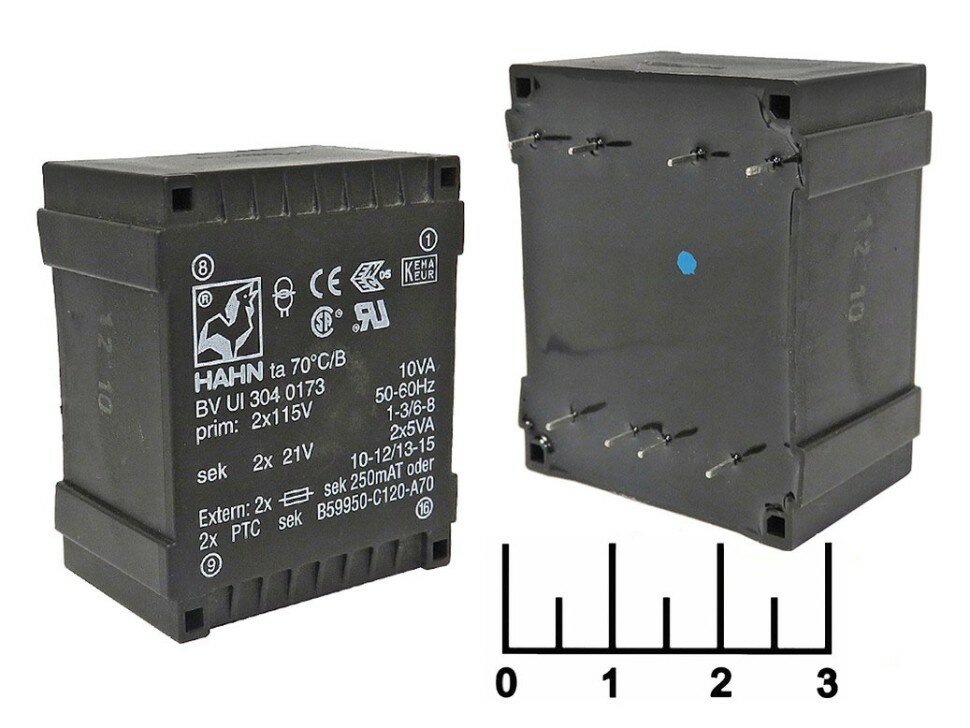 Трансформатор 2*21V 0.24A BVUI 304 0173