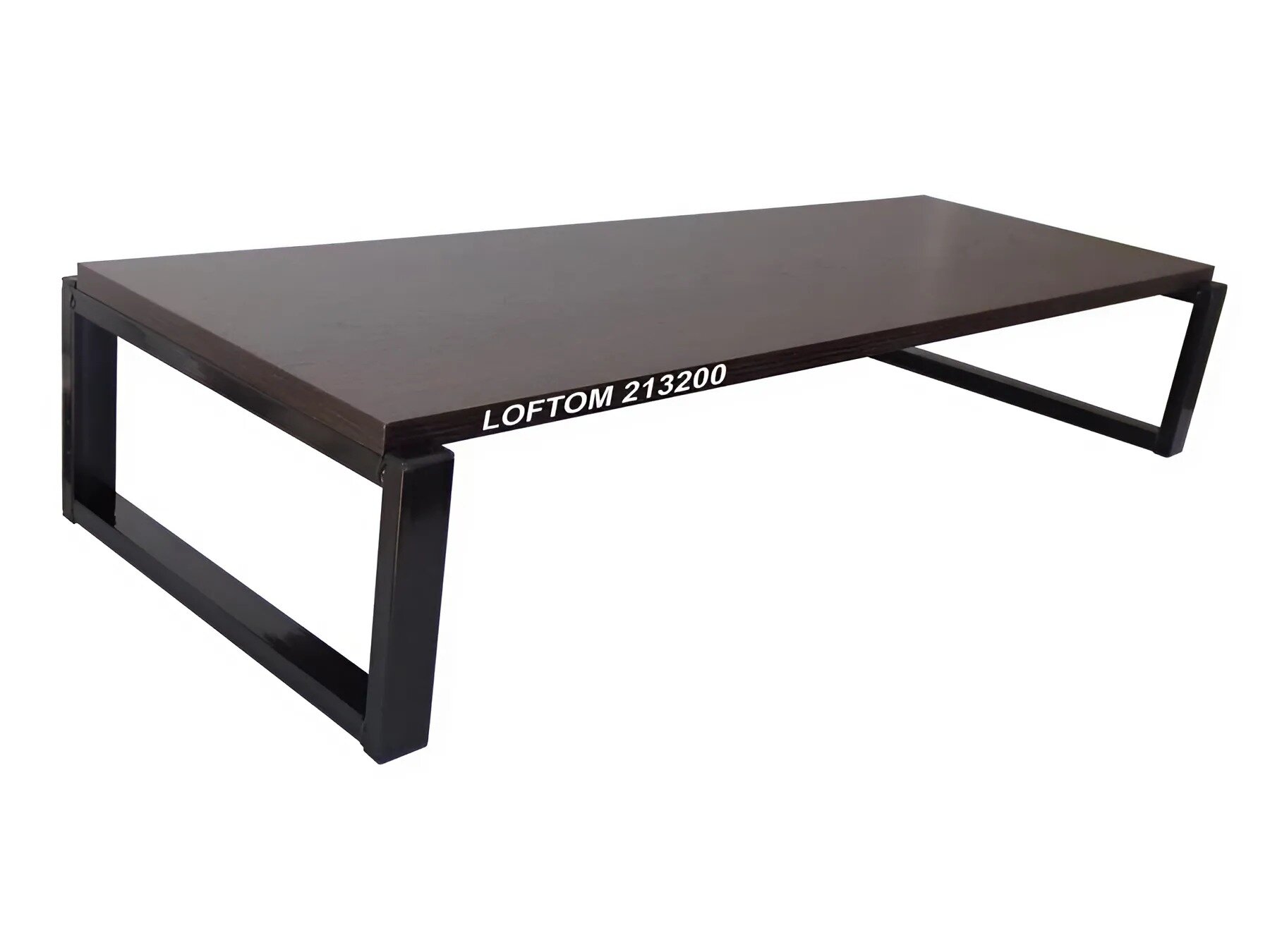 Полка для техники GARROSS "SIBERIA 213200", одна полка 30х90 см, высота 17 см, каркас чёрный, цвет полок венге