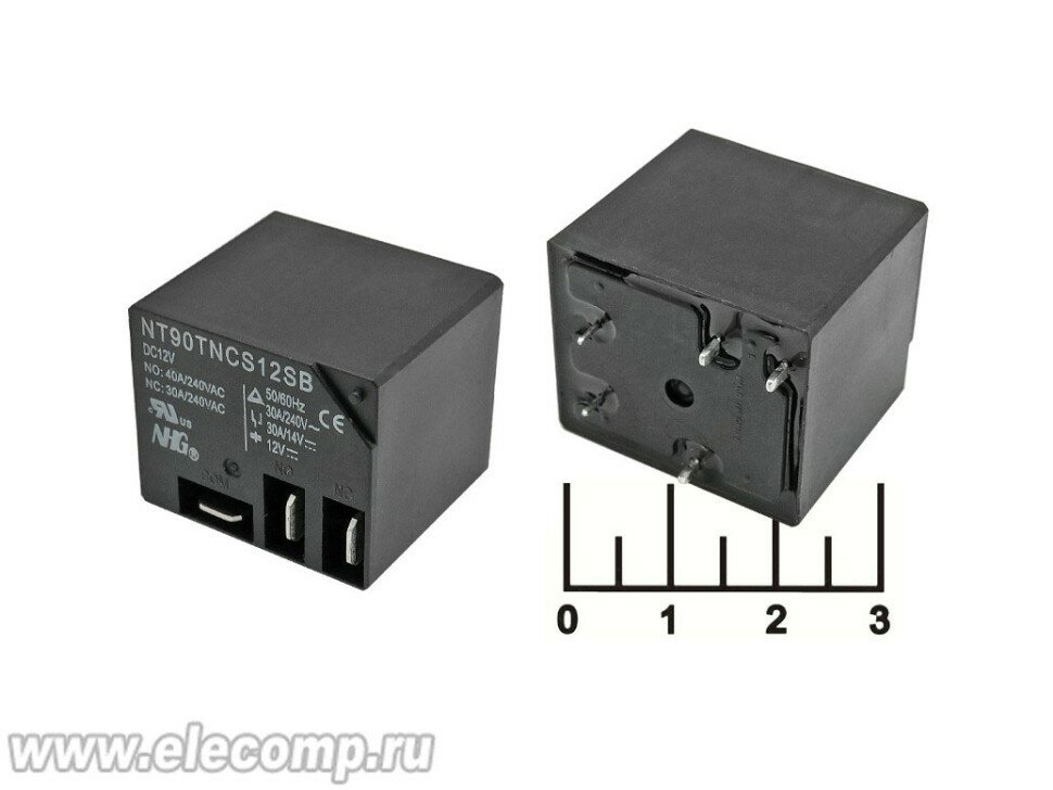 Реле =12V 40A/240V NT90TNCS12SB