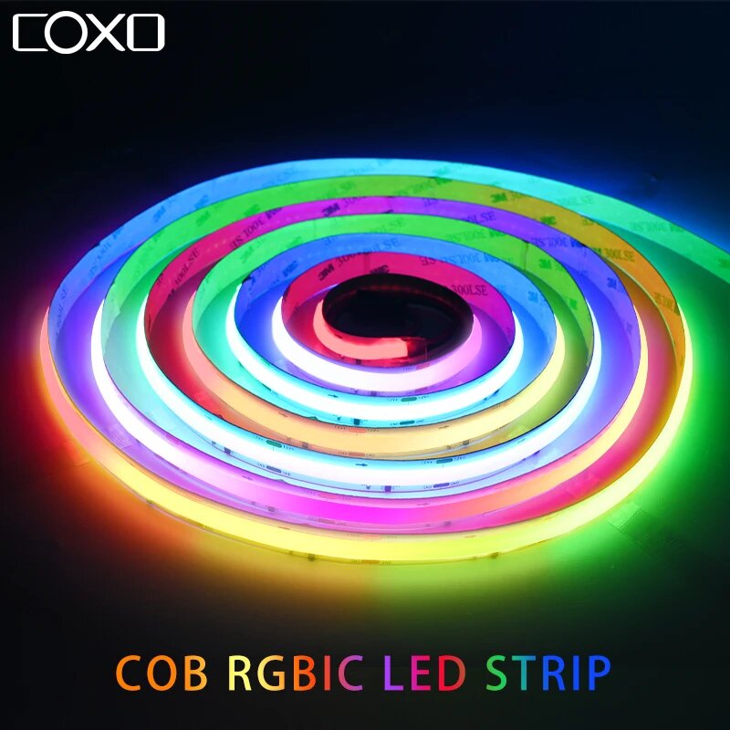 Светодиодная лента COXO Pixel COB RGB 720leds/м DC24V