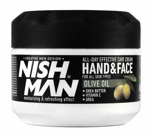 Nishman All-Day Effective Care Hand and Face Cream Olive Oil Увлажняющий крем для лица и рук с ароматом оливы 300мл