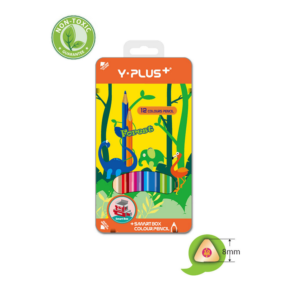 Карандаши цветные Y-plus 12 шт.