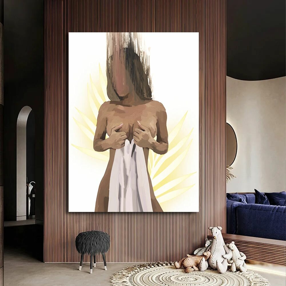 Картина 18+, соблазнительная девушка, 20х30 см.