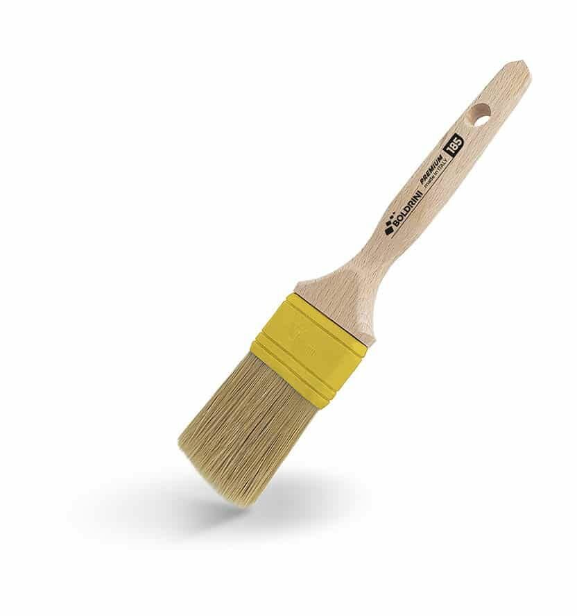 Кисть 60х15/64 мм для эмали и лака EVOLUTION S.185 деревянная ручка BOLDRINI