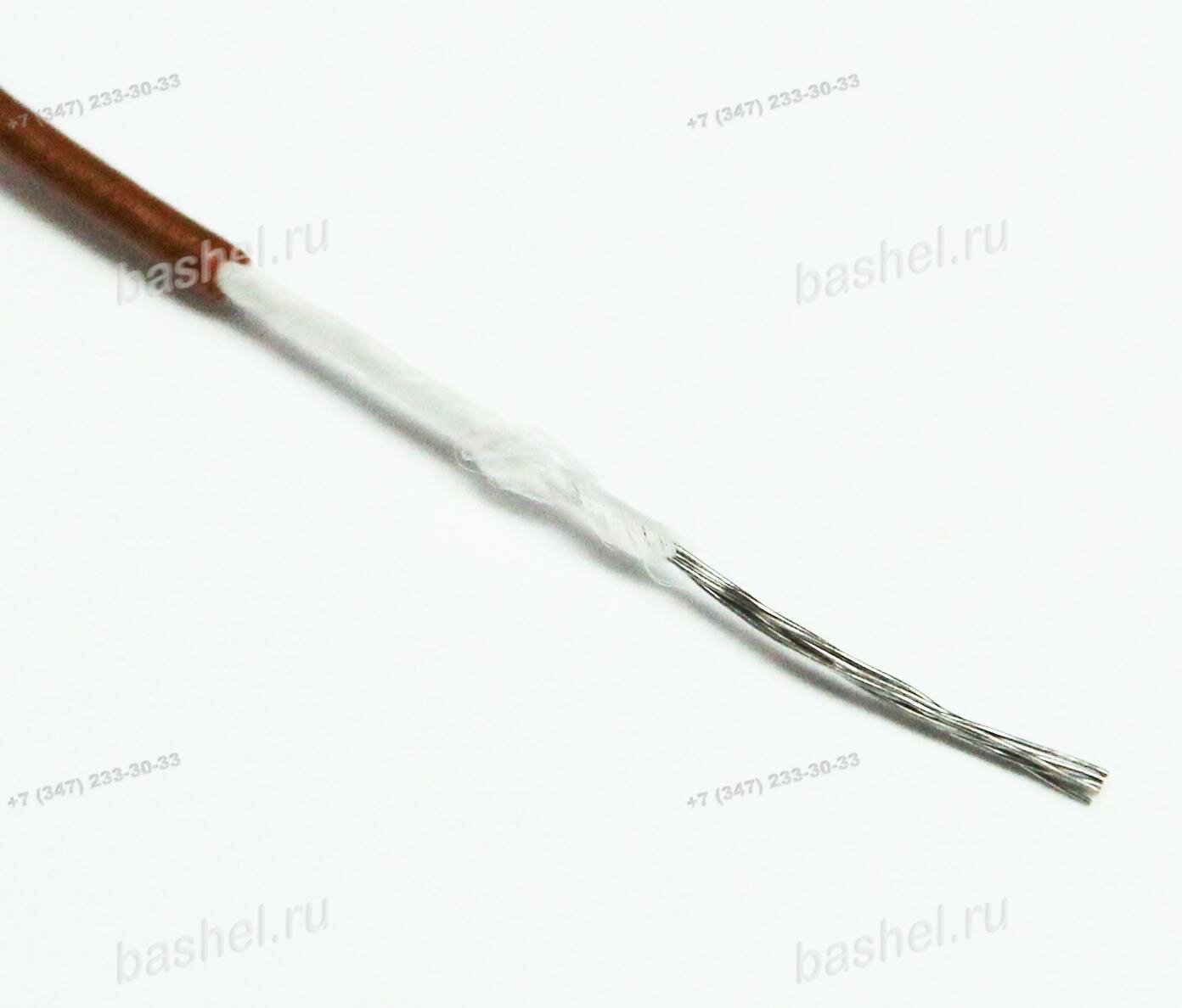 Провод монтажный МГШВ-0,12 кв. мм коричневый