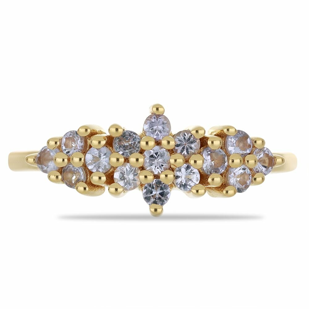 Кольцо, серебро, 925 проба, танзанит