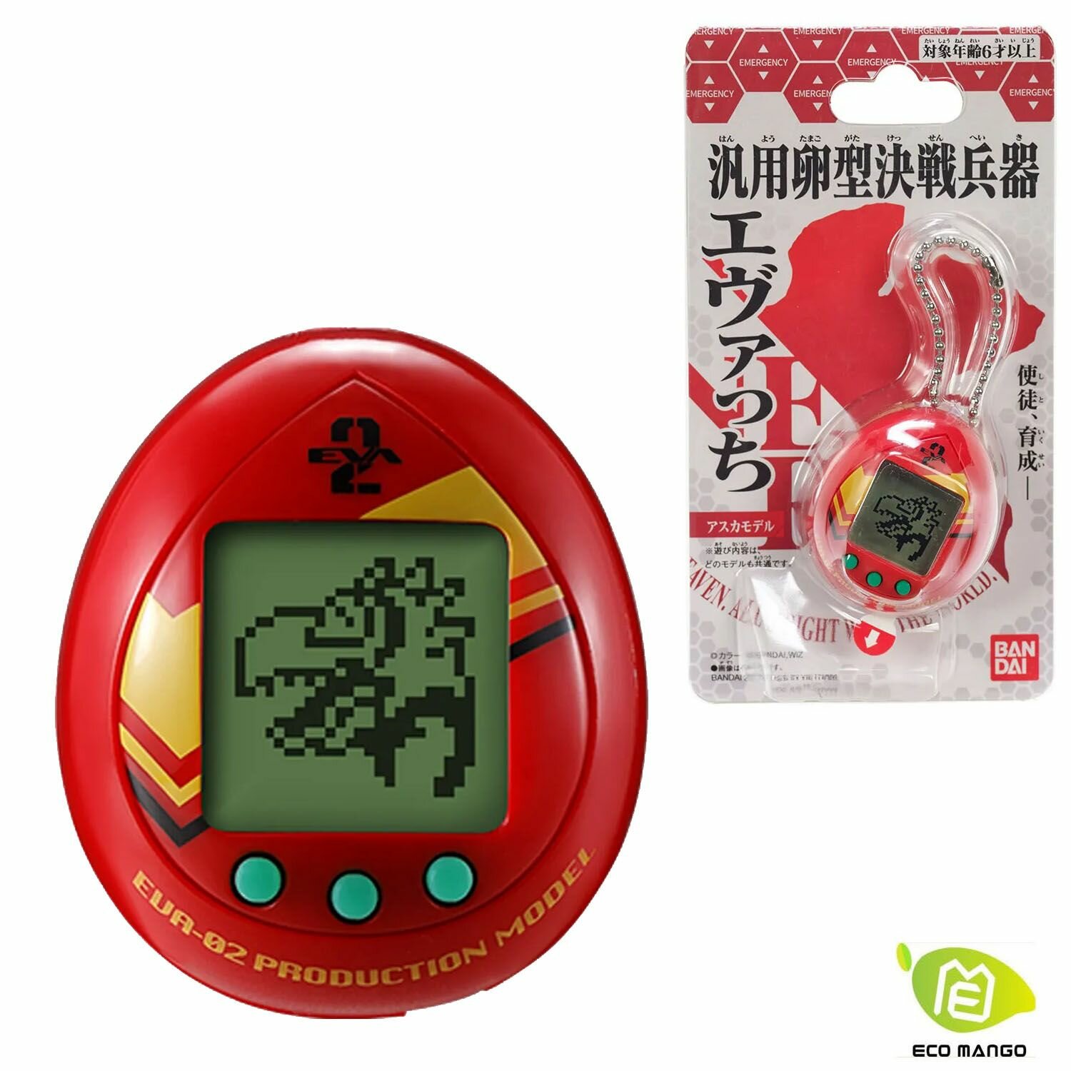 Виртуальный питомец Bandai Tamagotchi nano серийный x Евангелион, Эватчи Асука - EVA02