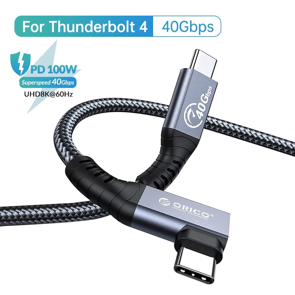 ORICO Кабель Thunderbolt 4 USB C 2 метра for Thunderbolt 4, 2 м