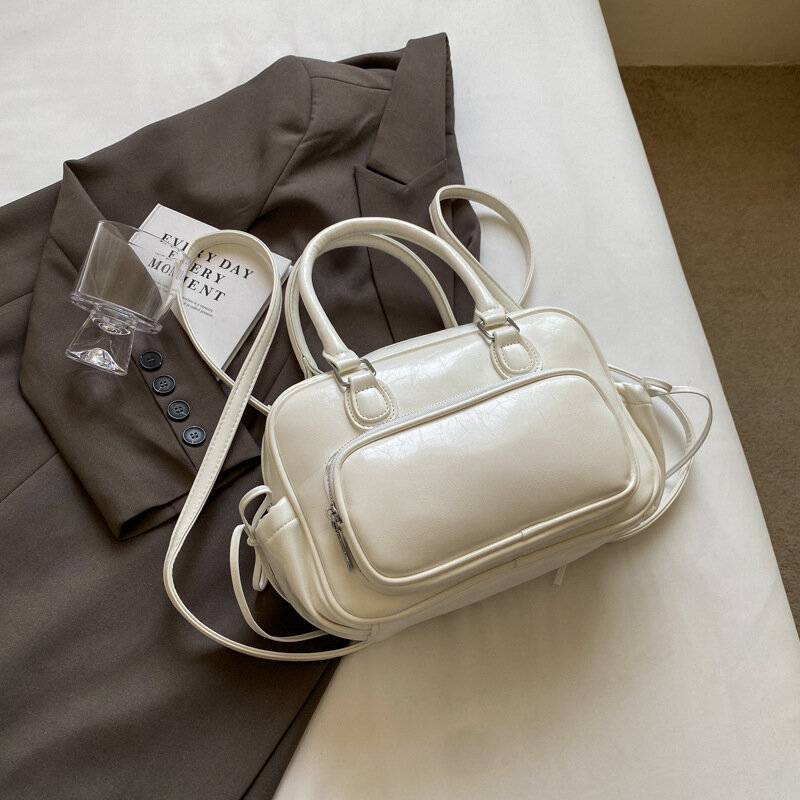 Сумка-мессенджер Tianyun Wing Color, искусственная кожа, бежевая