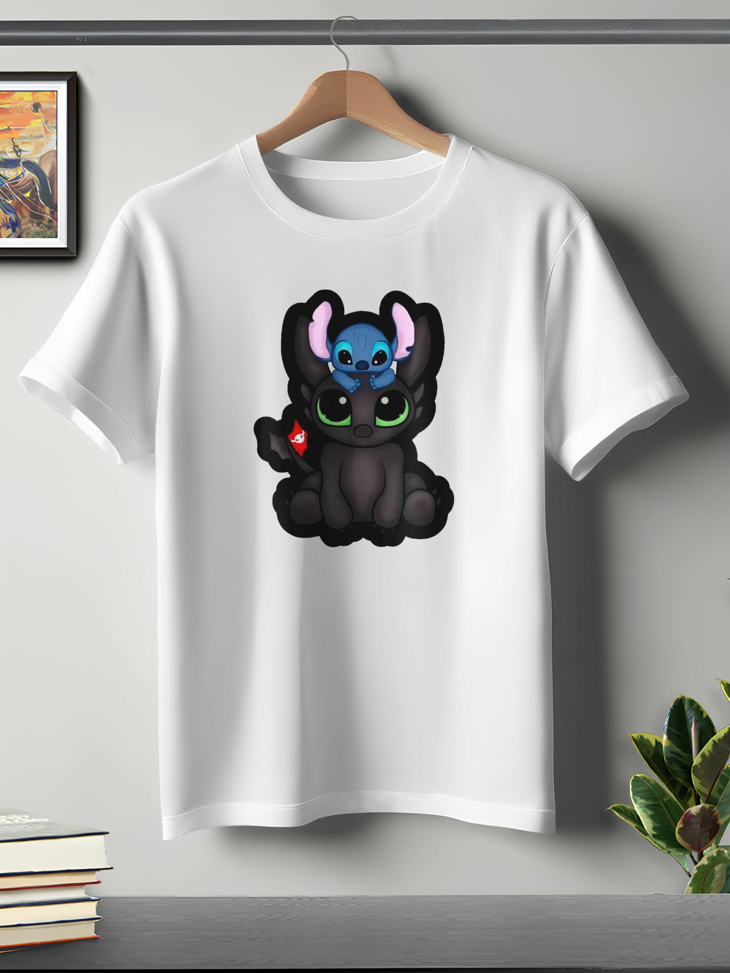 Футболка ONEQ унисекс 68-70 (6XL) размер с принтом Беззубик, белая