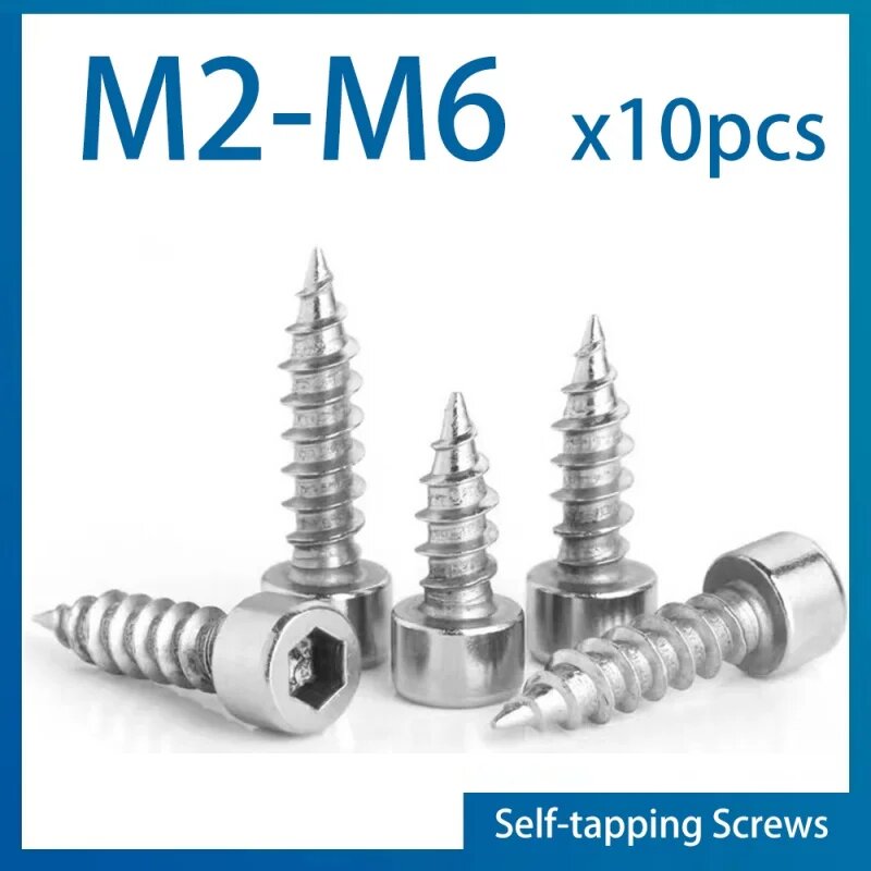 Саморезы XMSJ М2-М6 нержавеющая сталь М3.5, 20mm x10pcs