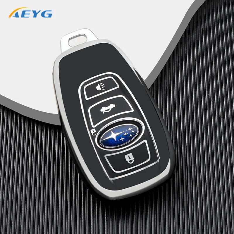 Модный чехол для автомобильного ключа чехол для Subaru BRZ STI Legacy Forester Crosstrek Impreza WRX Ascent Outback аксессуары для пульта дистанционного управления Black only case
