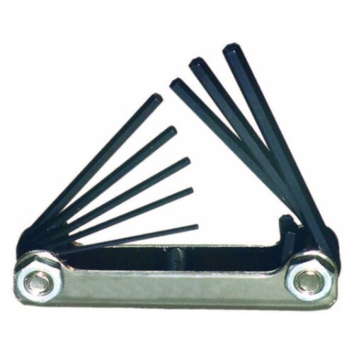 Набоp ключей для винтов с внутренним шестигранником, раскладной 0.050-5/32" 8шт. JHWWS-45