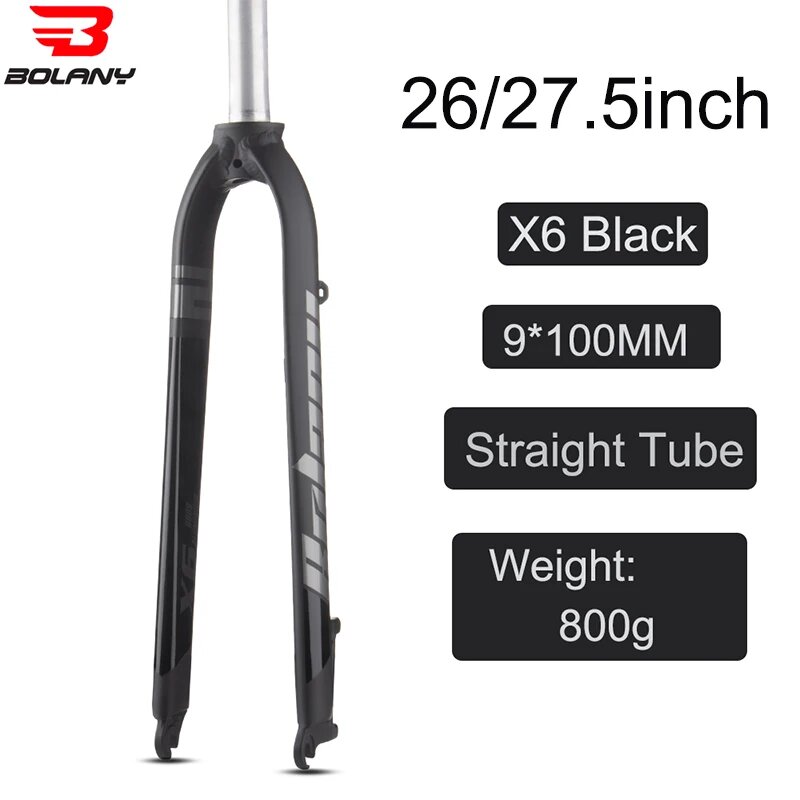 Вилка Bolany X6 Black 26/27.5" 9*100MM