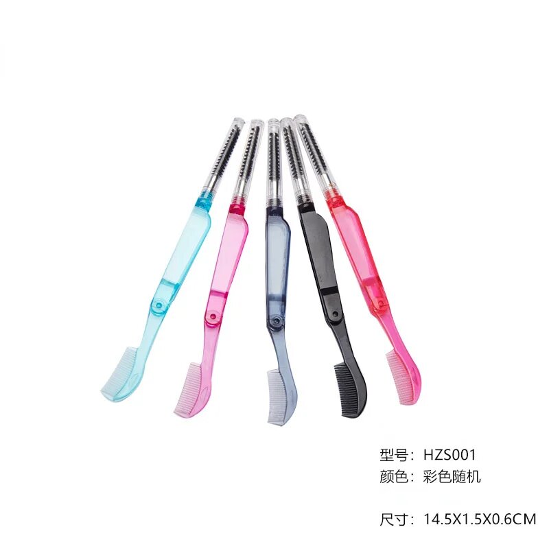 1 шт. двойного назначения, расческа из нержавеющей стали с двойной головкой, расческа для ресниц, бровей, кисти для туши, палочки для ресниц, инструменты для макияжа