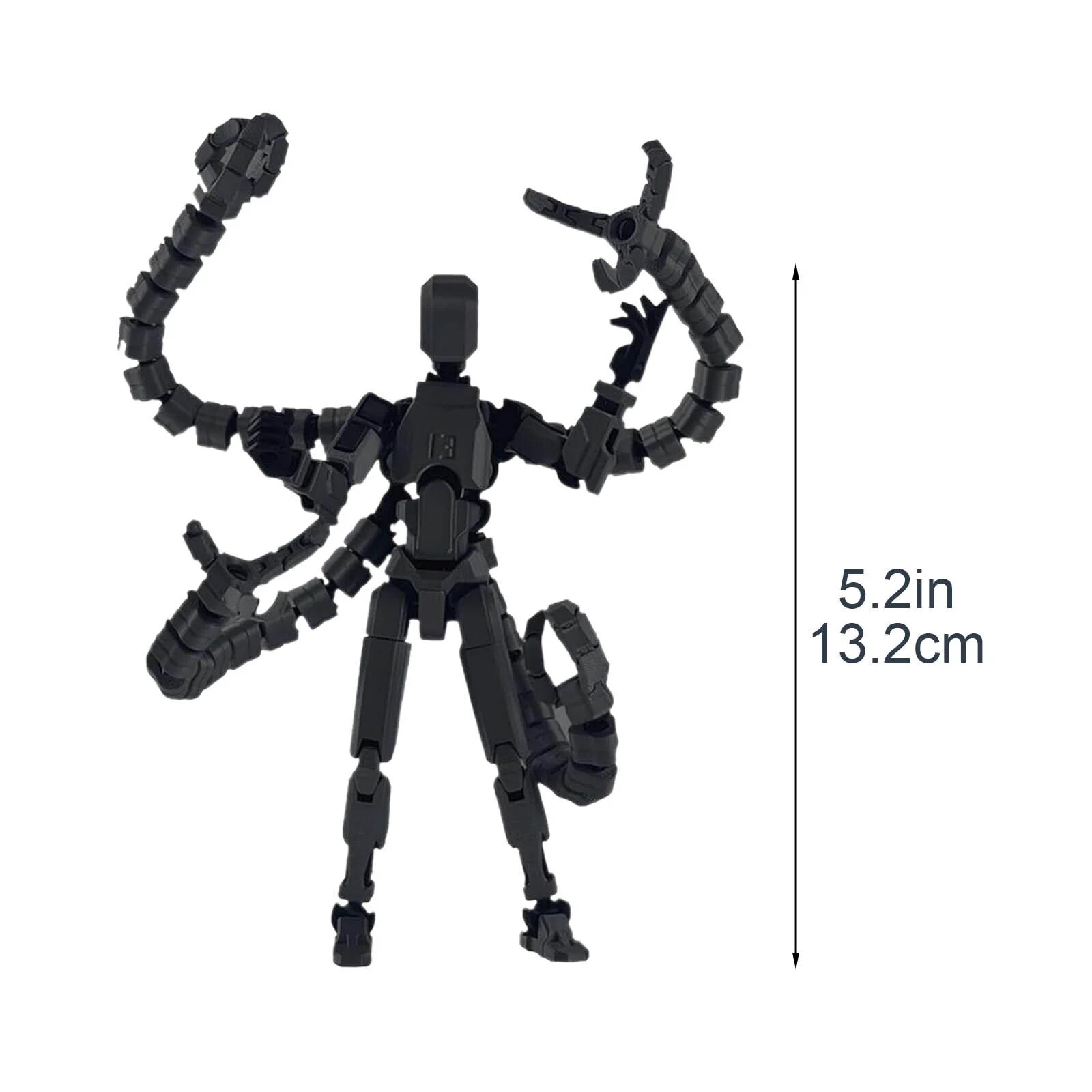 Фигурка T13 Фигурка, напечатанная на 3D-принтере, манекен робота с четырьмя когтями, 13 фигурок, раскройте силу фигурок