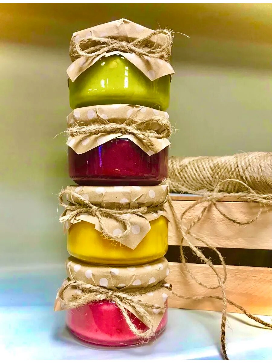 Набор меда суфле из 4-х баночек. Подарок.