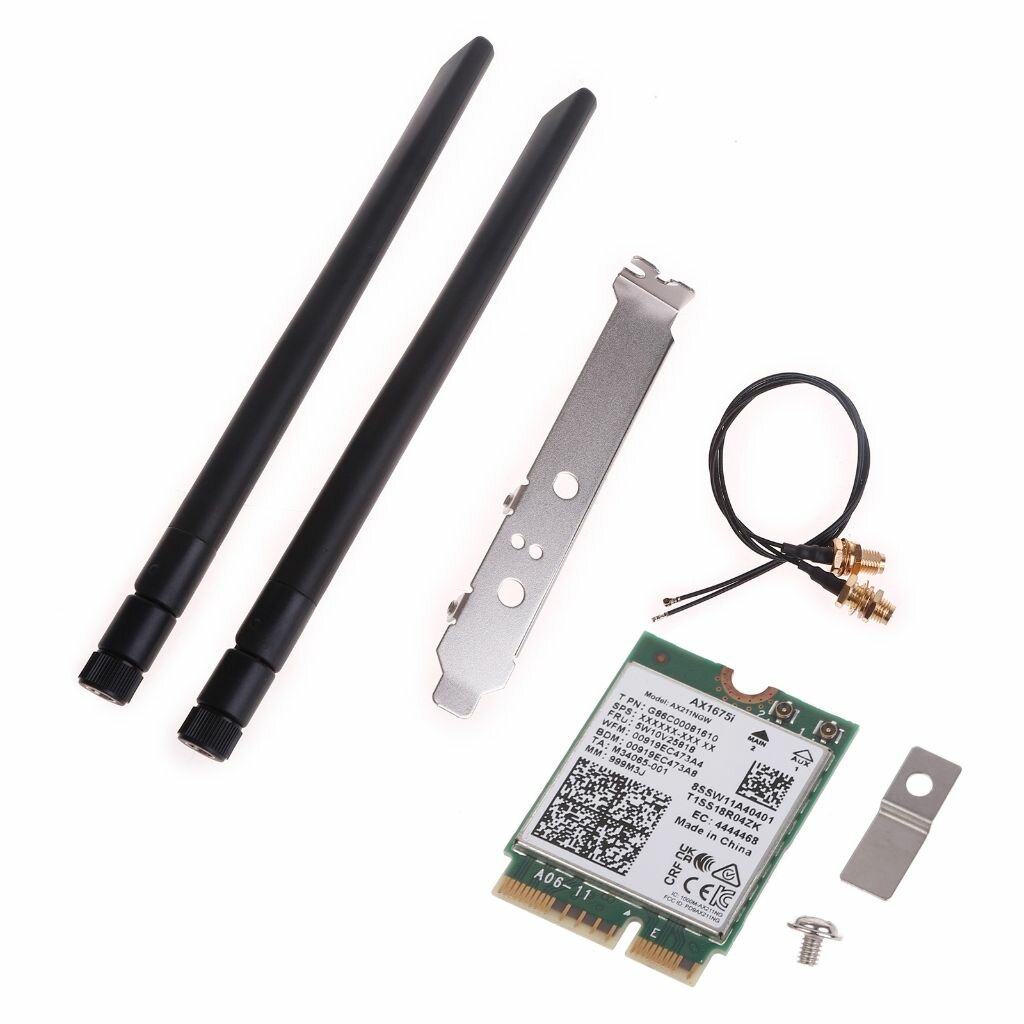 Карта Killer Wi-Fi 6E AX1675i 160 МГц 2,4G/5G/6Ghz Беспроводной сетевой адаптер AX211NGW CNVio2 M.2 Key E 802.11ax BT 5.0