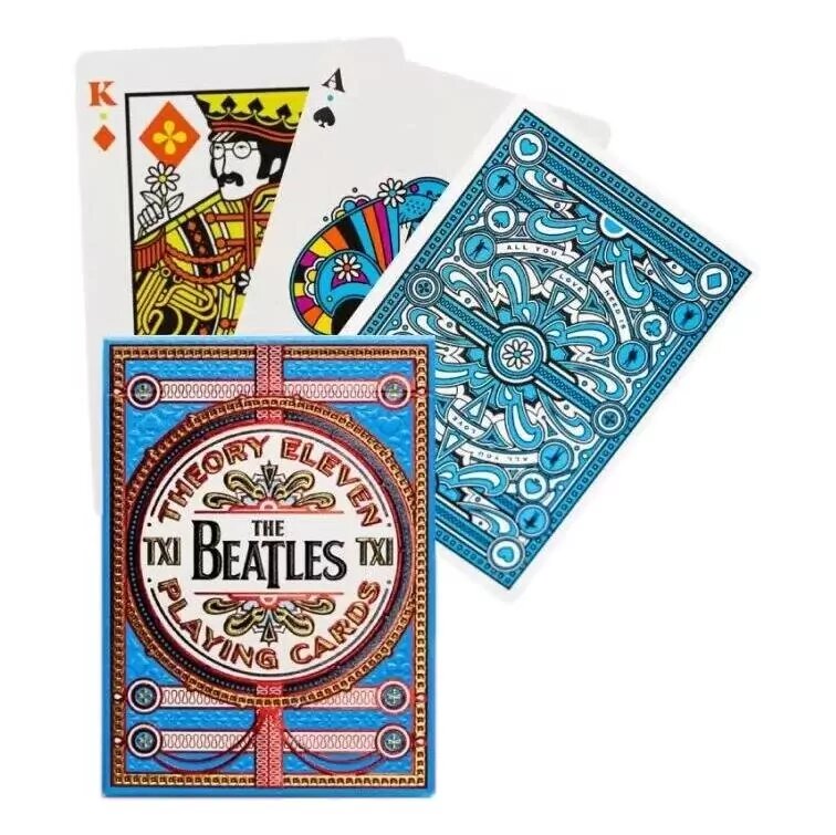 Карты игральные Theory11 The Beatles Blue, 54 шт. покерные
