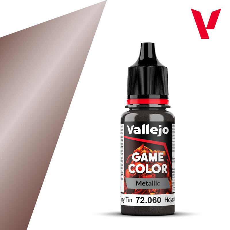 Краска g72060 Vallejo Серии Game Color Metallic Tinny Tin (Жестяная Банка) 18ml
