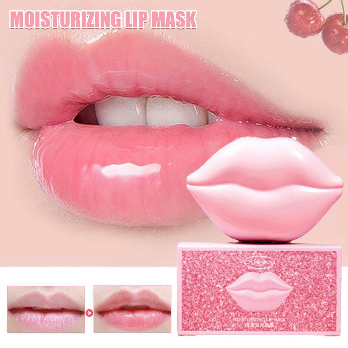 Красота Супер Губ Плампер Розовый Кристалл Коллагеновая Маска Для Губ Патчи Увлажняющие Эссенции Борьба с Морщинами Корейская Косметика Уход За Кожей