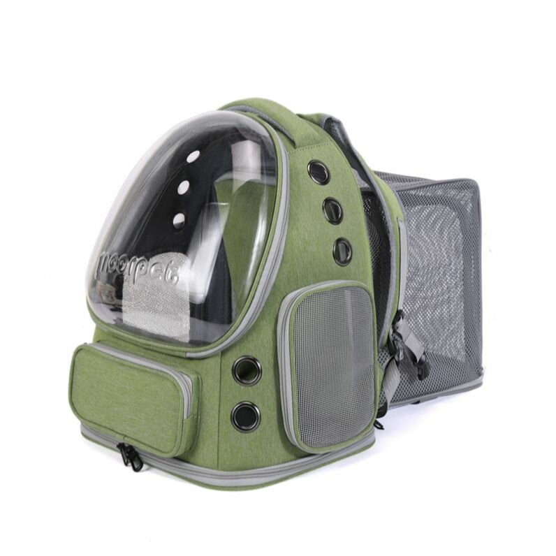 Рюкзак переноска трансформер с обзорной прозрачной вставкой для животных.