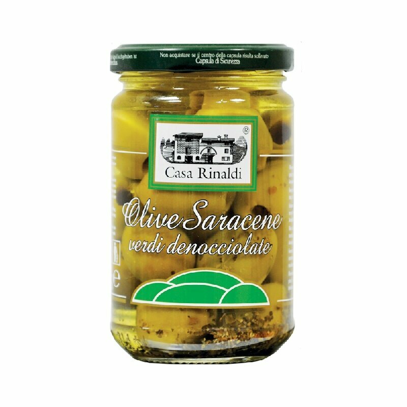 Оливки Casa Rinaldi без косточек "Сарацинские" /стекло/ 270г