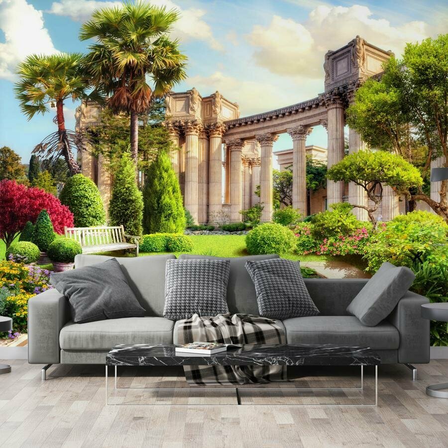 Фотообои Арки вдалеке 19-0002-M-Флекс 270 x 300 см (ВхШ) Бесшовные, флизелиновые, влагостойкие обои MasterFresok