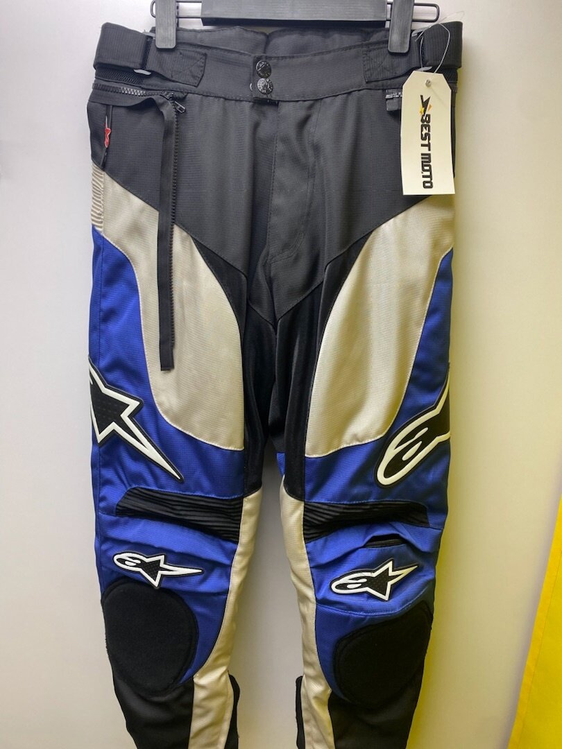 Штаны для мотокросса Alpinestars, цвет синий черный, размер 32