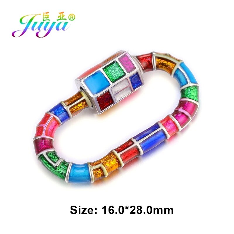 Juya медный эмалевый кулон карабин White Gold