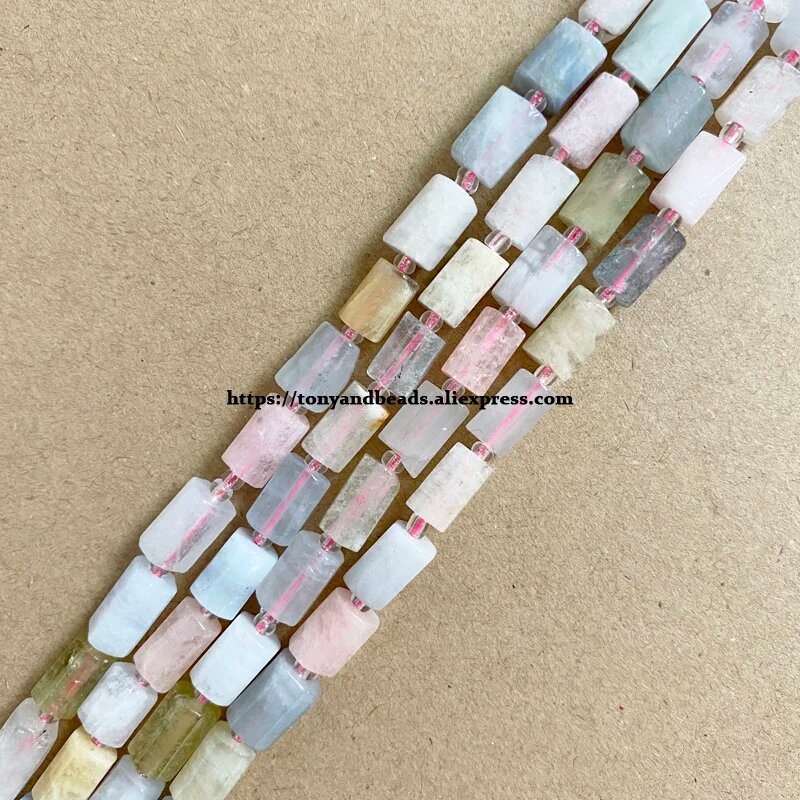 7 'натуральные граненые смешанные цвета, морганит, фотокамень, свободные бусины