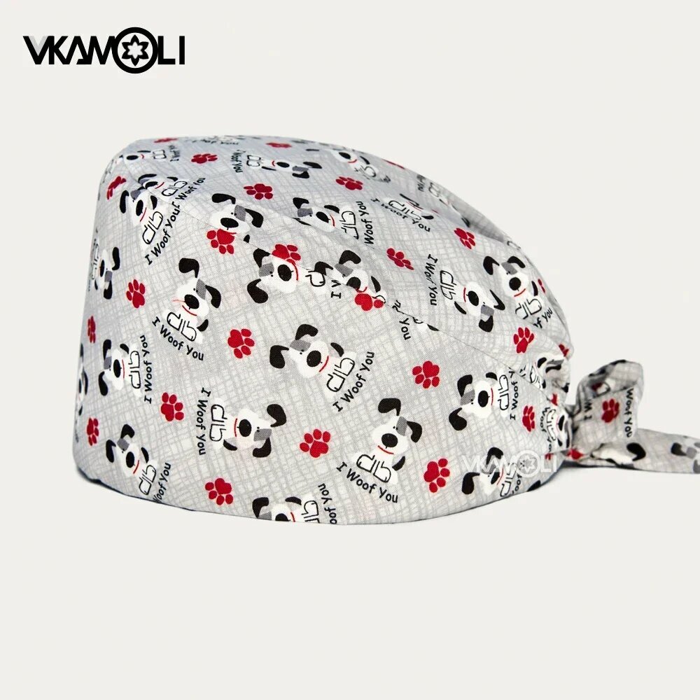 Хлопковые медицинские шапочки vkamoli hat