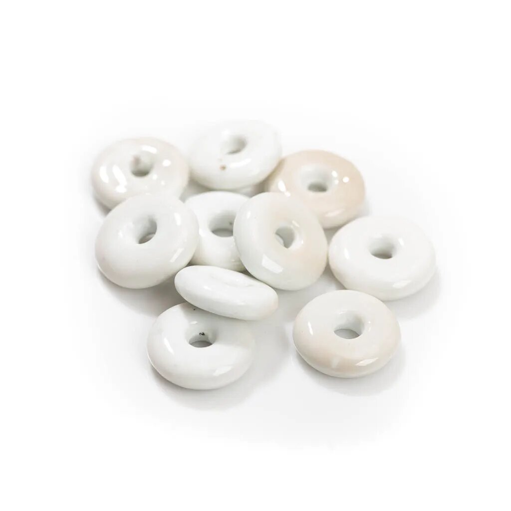 10 шт. 20 мм керамические бусины, материалы для изготовления ювелирных изделий для браслета и ожерелья, комплект Amazon Charms TCZ101