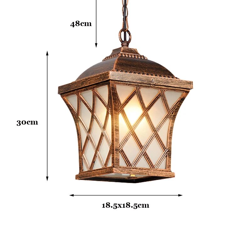 Подвесной светильник VECLI для улицы, E27No light source, Bronze