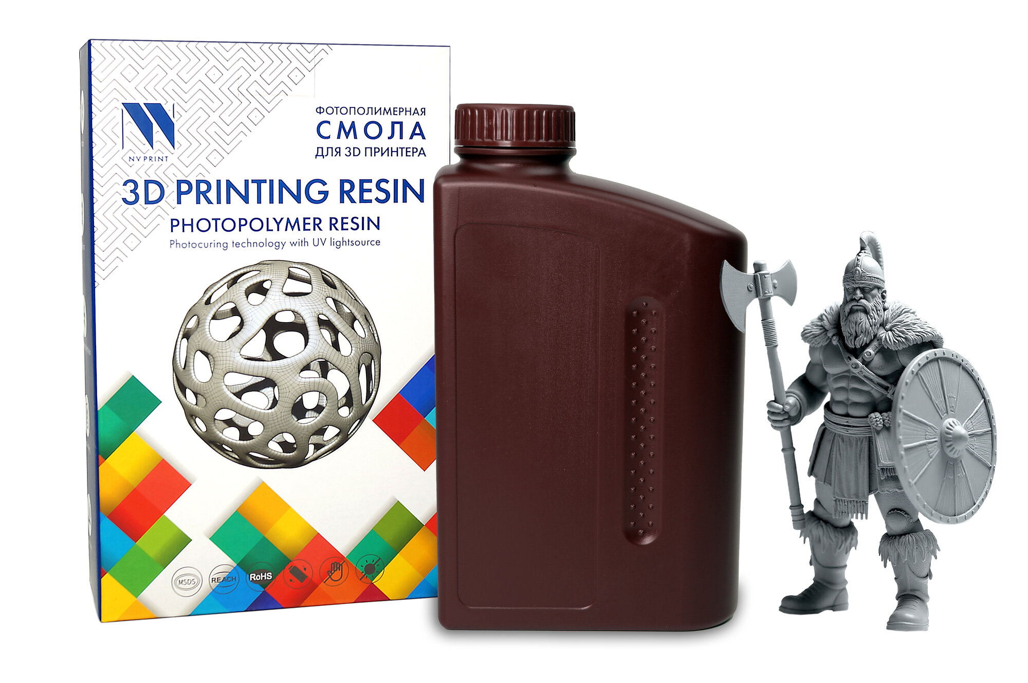 Фотополимерная смола NV PRINT Standard Resin Grey для 3D печати