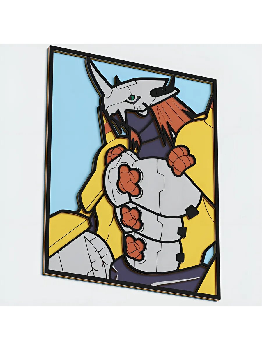 3D Картина по номерам из дерева Варгреймон, 23x30 см