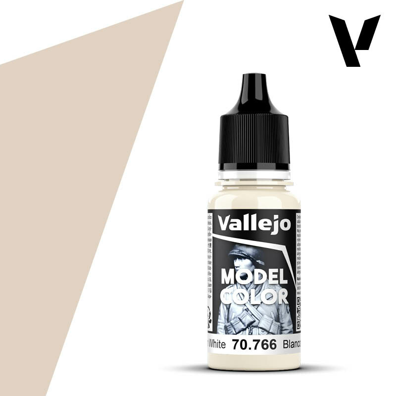 Краска 70766 Vallejo серии Model Color Cream White (Кремово - Белый) 18ml
