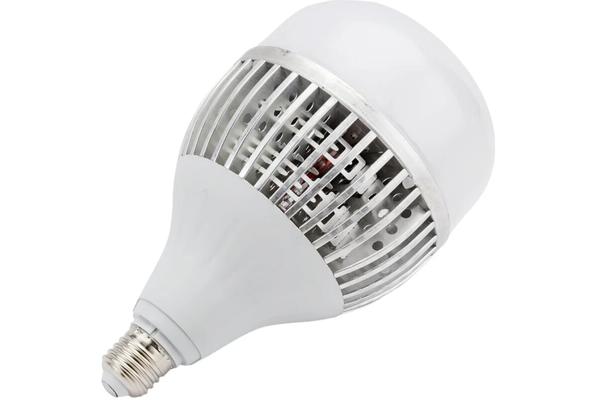 Сириус А Лампа светодиодная высокой мощности HP 100W 6500K 7000Лм E27 (+переходник на Е40) СириусА HP-100W-65K