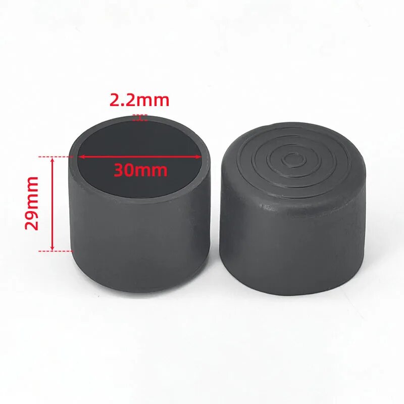 6 мм-60 мм мебельный стол, наконечник для ног, ножки стула, силиконовая накладка, защитная крышка, круглая черная резиновая заглушка для труб, крышка, защита отверстия для трубки