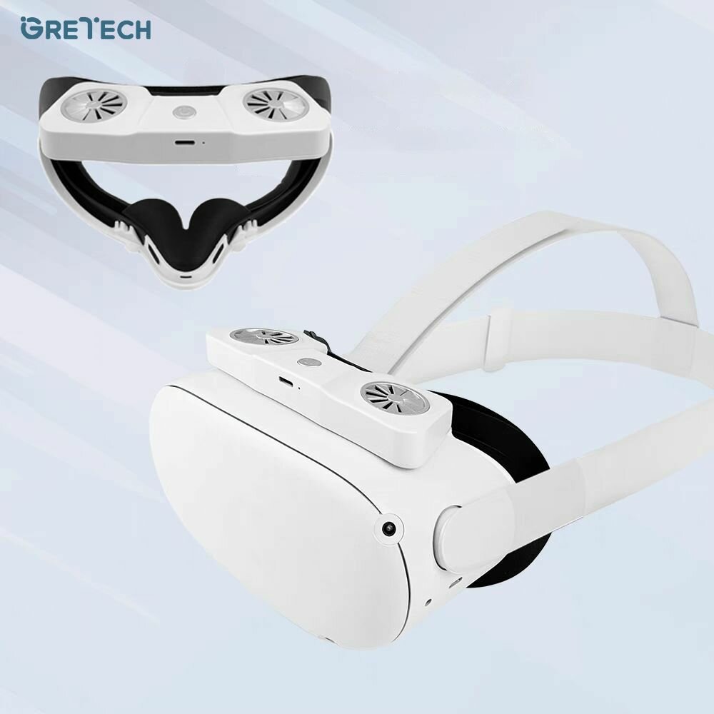 Лицевой интерфейс vr маска для Oculus Quest 2, С вентилятором, VR-аксессуар