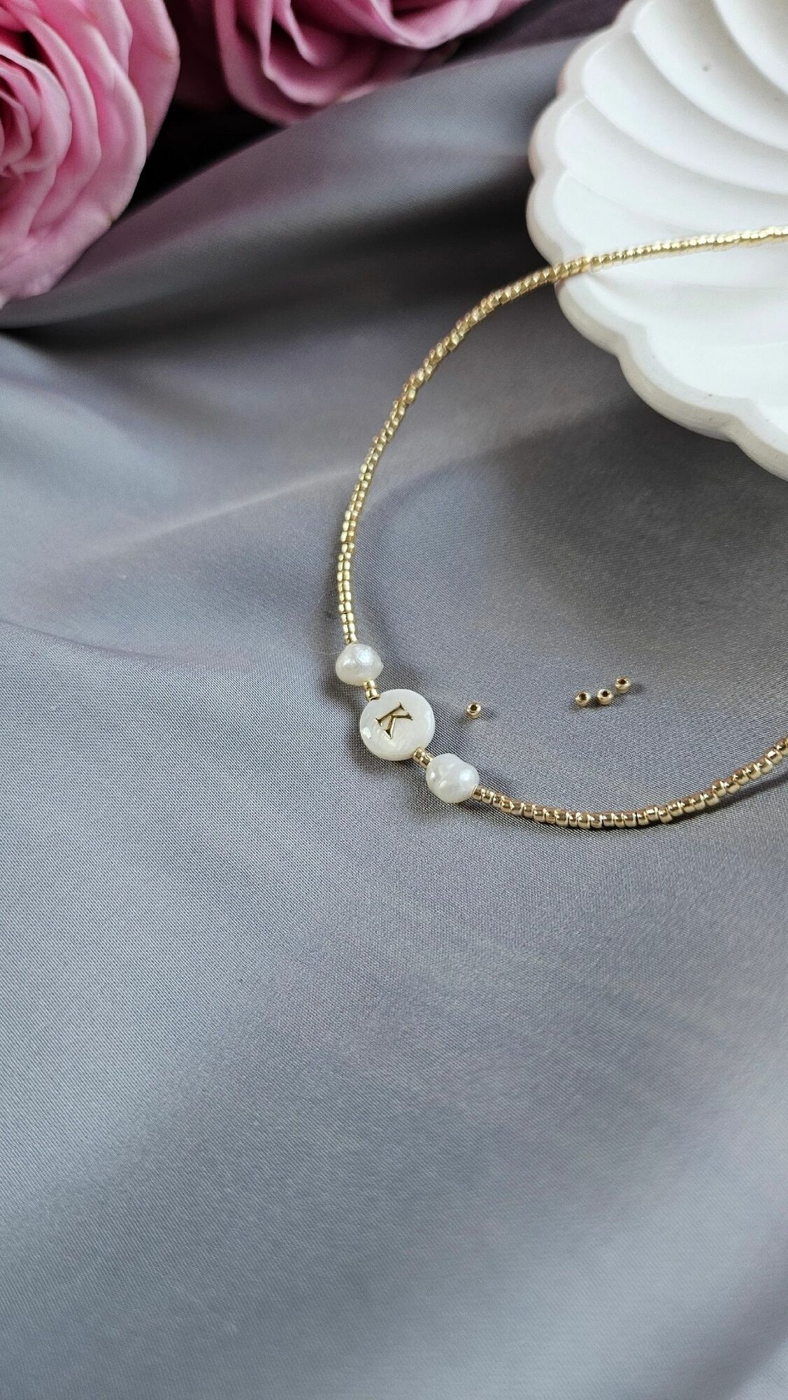 Колье, перламутр