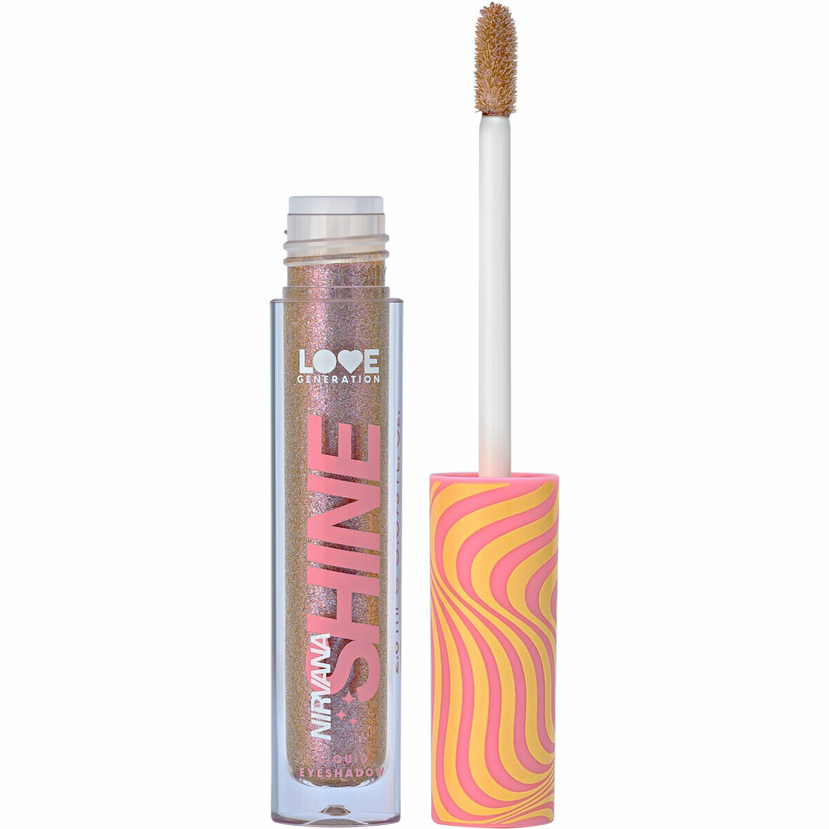 Сияющие жидкие тени для век Love Generation Nirvana, тон 06 сиреневый, 2,8 мл