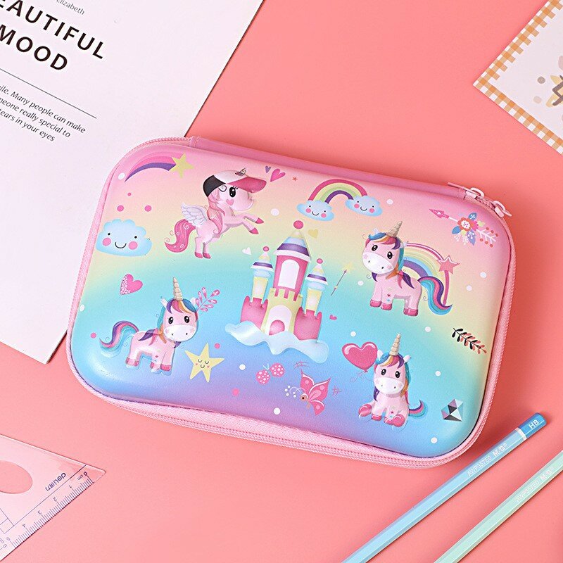 Новая мультяшная милая трехмерная канцелярская коробка, большая емкость, пенал для детей, пенал для мальчиков и девочек, сумка для ручек для студентов