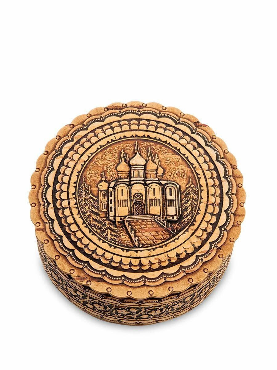 Шкатулка "Храм" (береста)