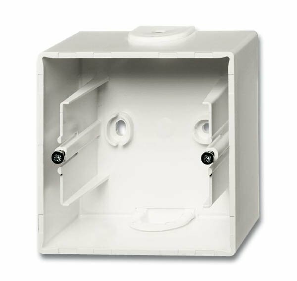 ABB Solo/future Коробка откр. монтаж, 1 пост, белый бархат, 2CKA001799A0921