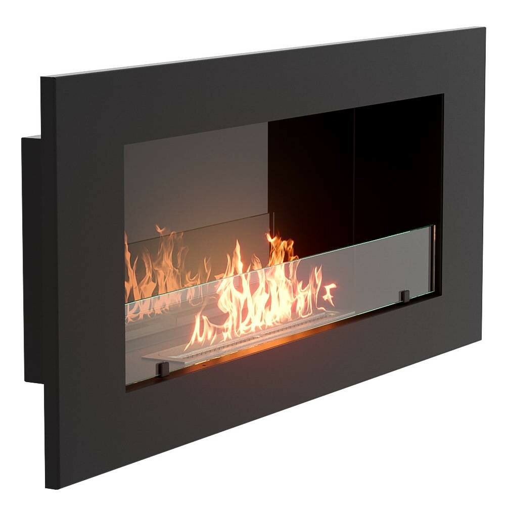 Каминокомплект: Биокамин Firelight BFP/W-110+Набор керамических камней М, черные