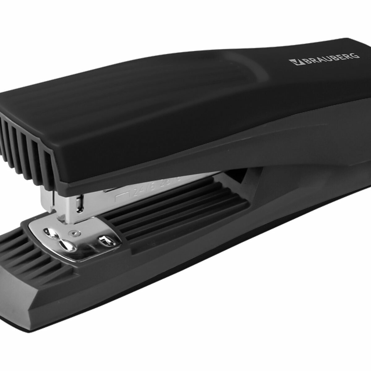 Степлер Brauberg Super, №24/6, 26/6, до 30 листов, черный (272739), 12шт.